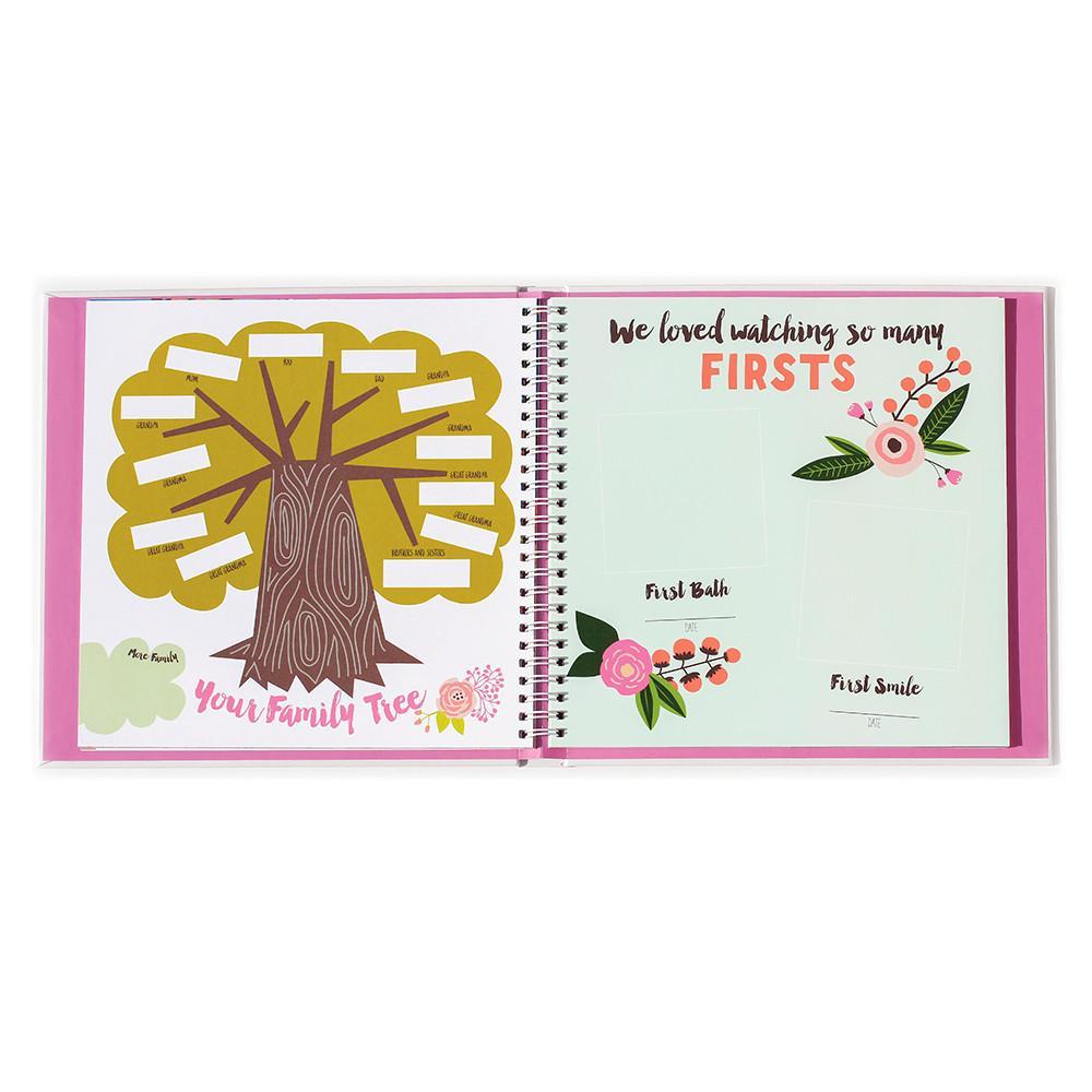 Little Artist Memory Baby Book and Blushing Meadow Petit Milestone Pen ...
