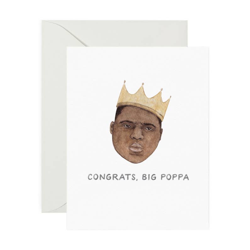Big Poppa New Dad Greeting Card – Urban Baby Co.