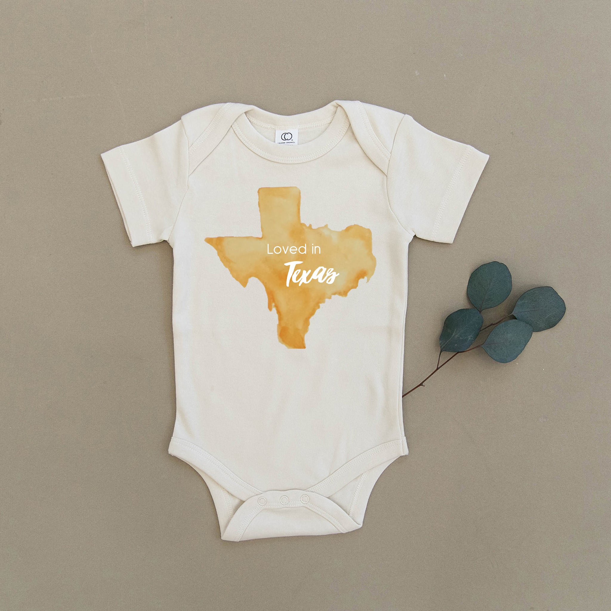Loved in Texas Organic Baby Onesie® – Urban Baby Co.