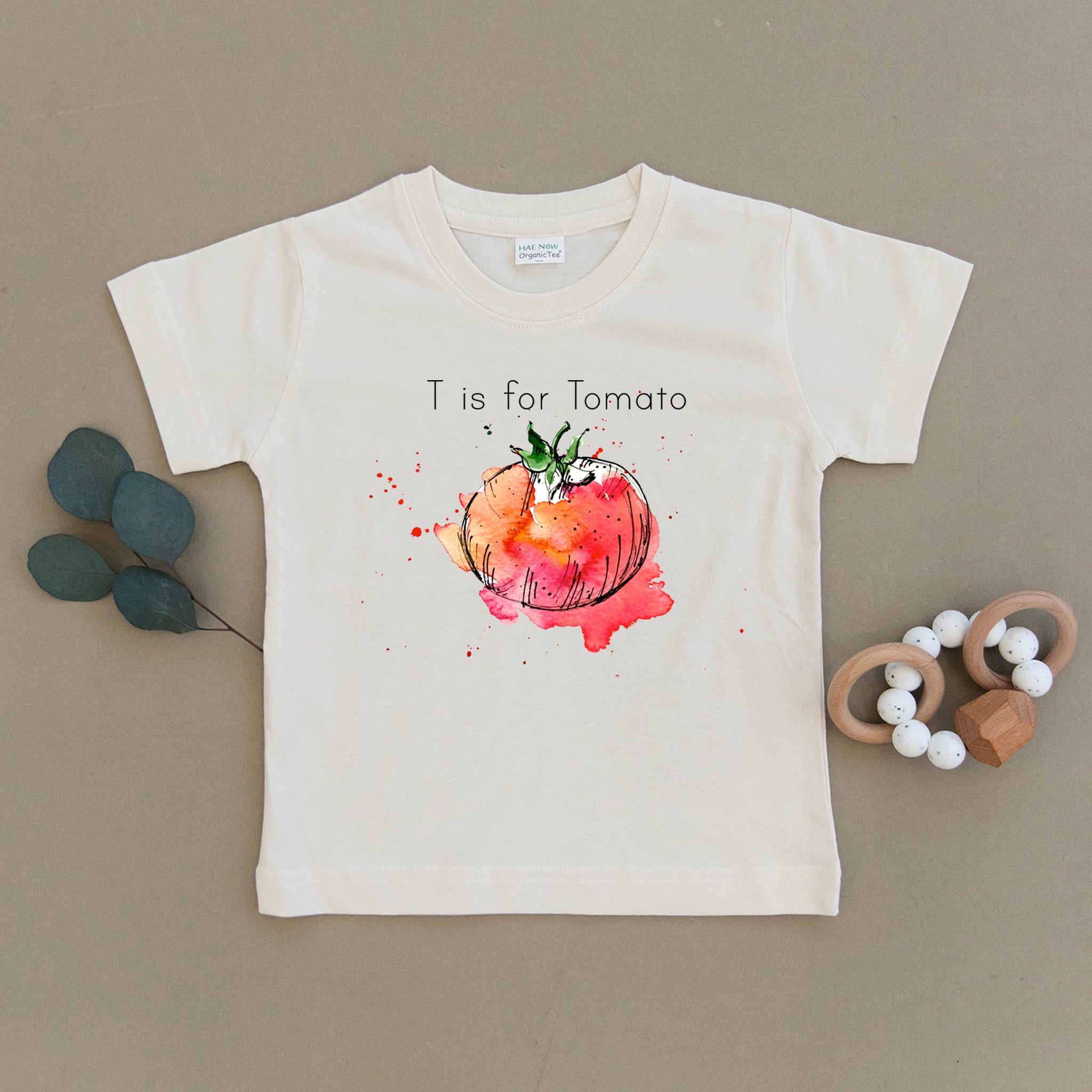 T is for Tomato Organic Toddler Tee – Urban Baby Co.